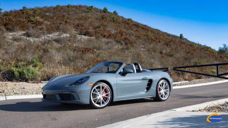 【入荷情報】2017年 PORSCHE 718 Boxster PDK グラファイトブルーメタリック × ブラック × ブラックソフトトップ ディーラー車 右ハンドル 20インチサテンブラック ...